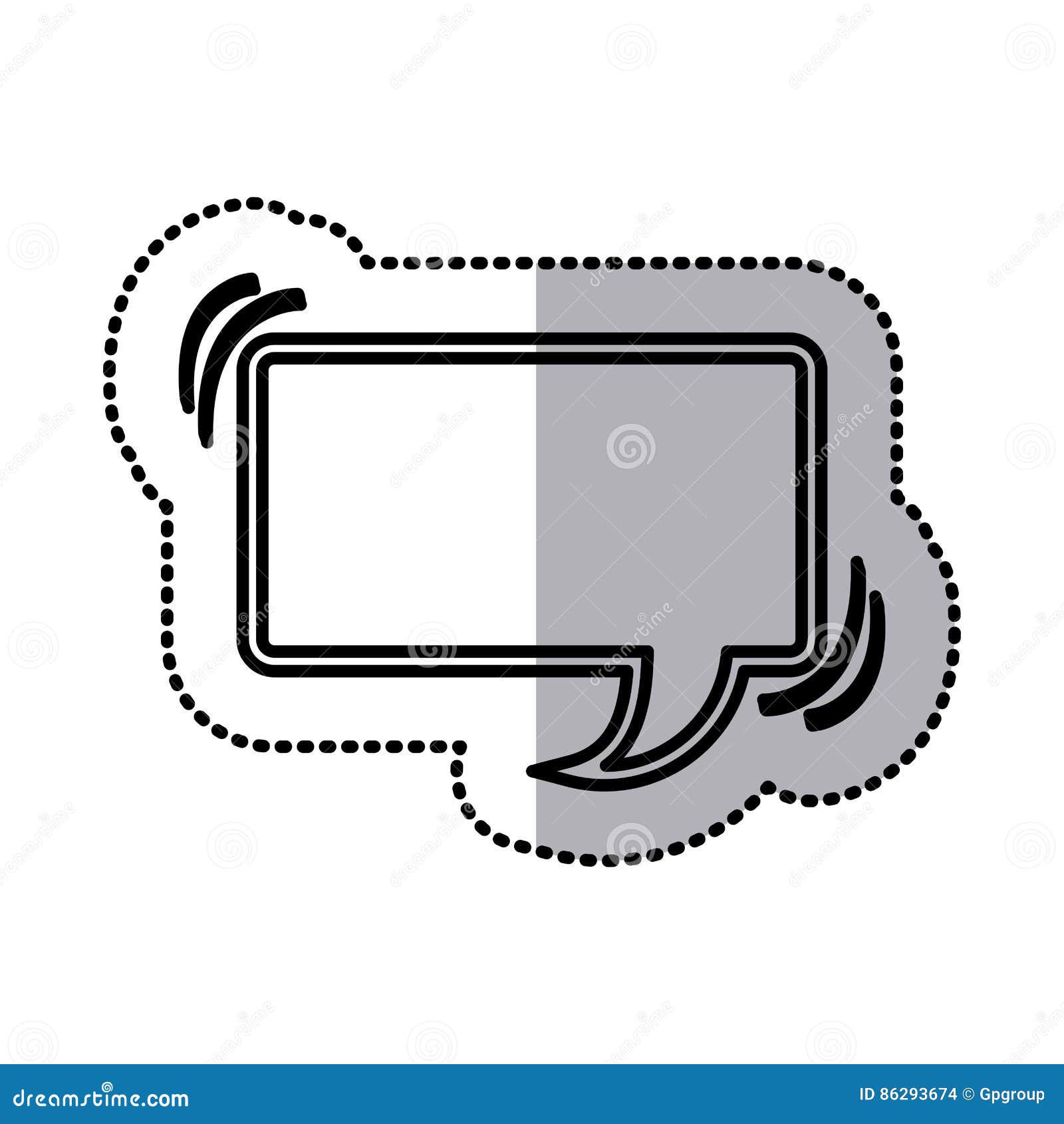 Chat Bubble Square Icon Stock Stock Illustration - Illustration of ...