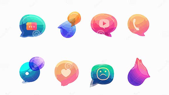 Professional Chat Bubbles Icon for Effective Communication Design ...