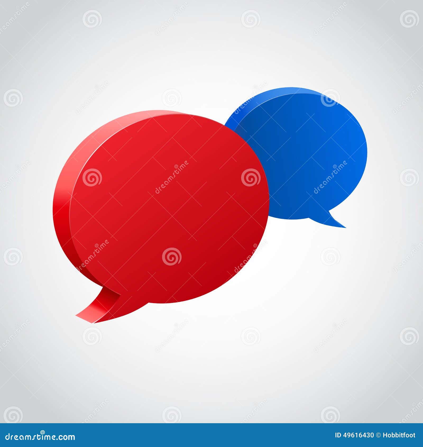 Chat Bubbles with Place for Text Stock Vector - Illustration of plastic ...