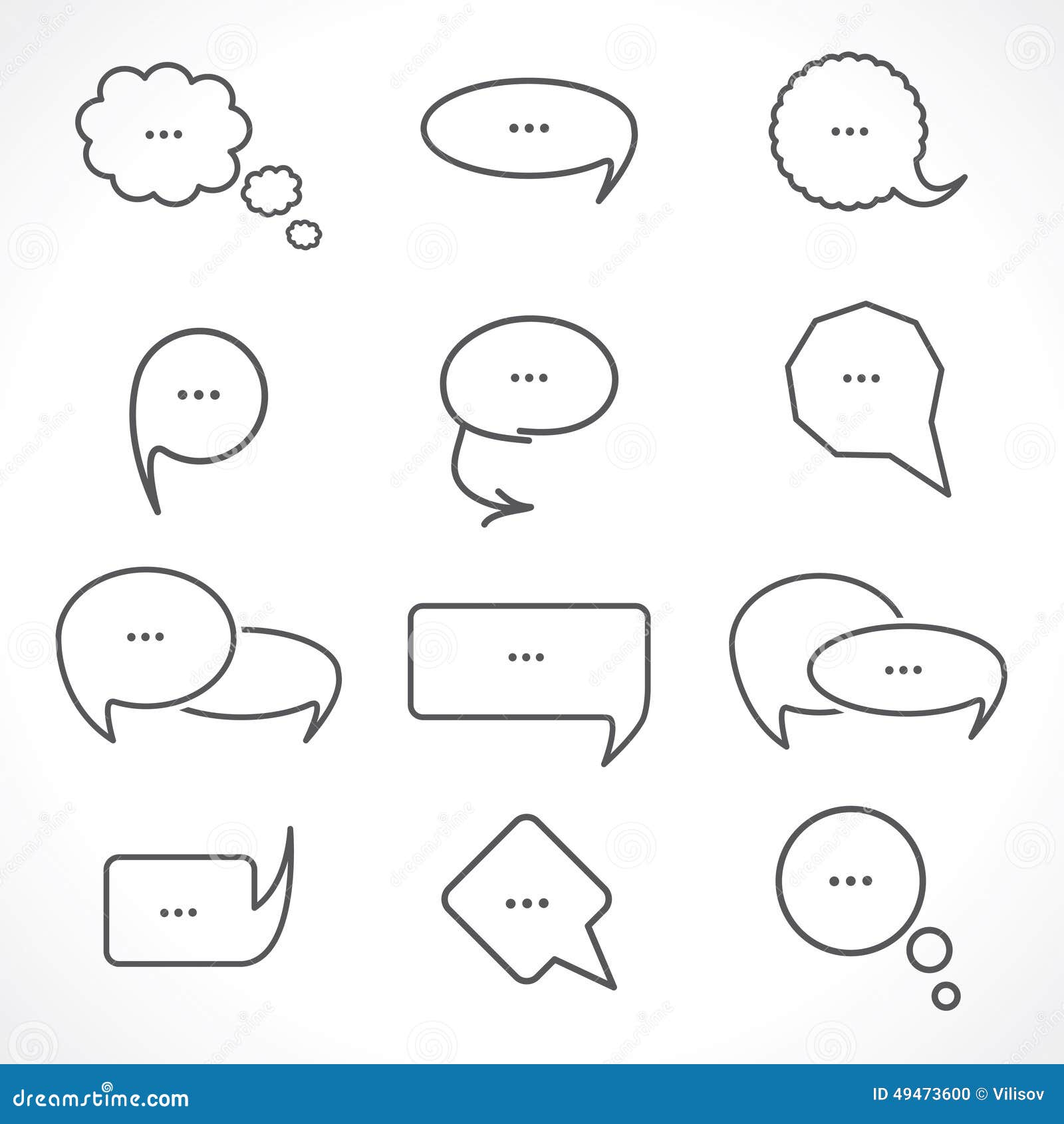 Chat bubbles stock vector. Illustration of chat, bubble - 49473600