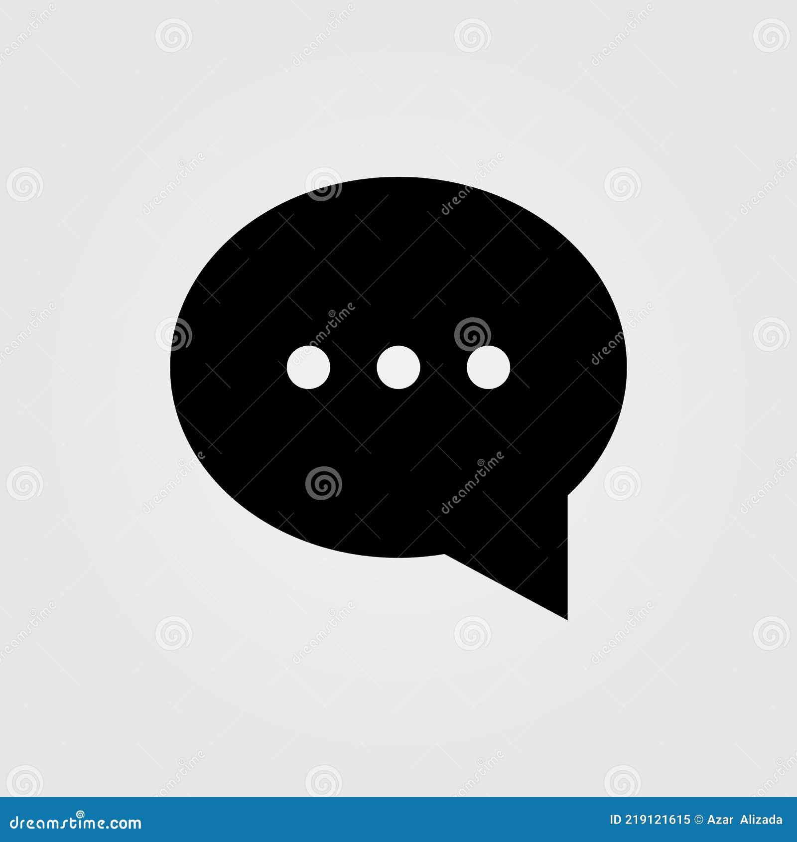 Chat Bubbles Vector Icon. Message, Texting Symbol for Website, Mobile ...