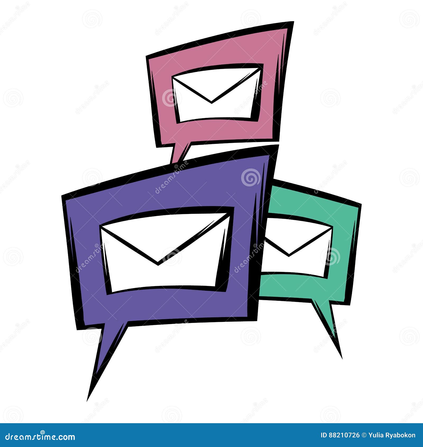 Chat Bubles Icon Cartoon Stock Illustration | CartoonDealer.com #127023061