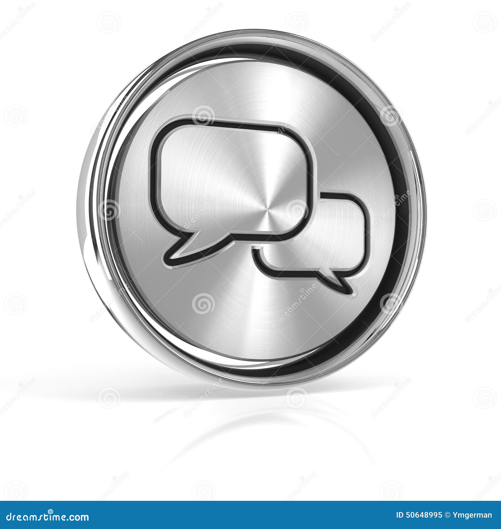 Chat button stock illustration. Illustration of internet - 50648995