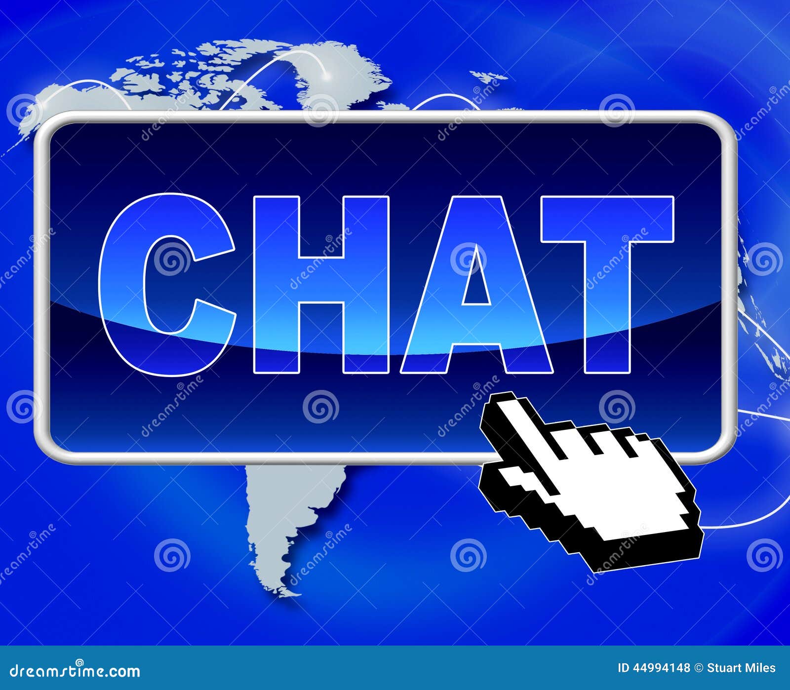 Chat Button Represents World Wide Web and Telephone Stock Illustration ... Chat Button Represents World Wide Web and Telephone Stock Illustration ...