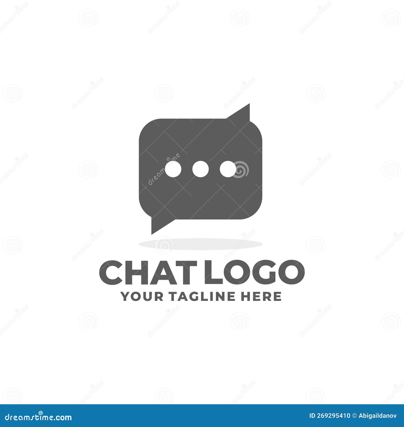 Chat logo design stock vector. Illustration of concept - 269295410