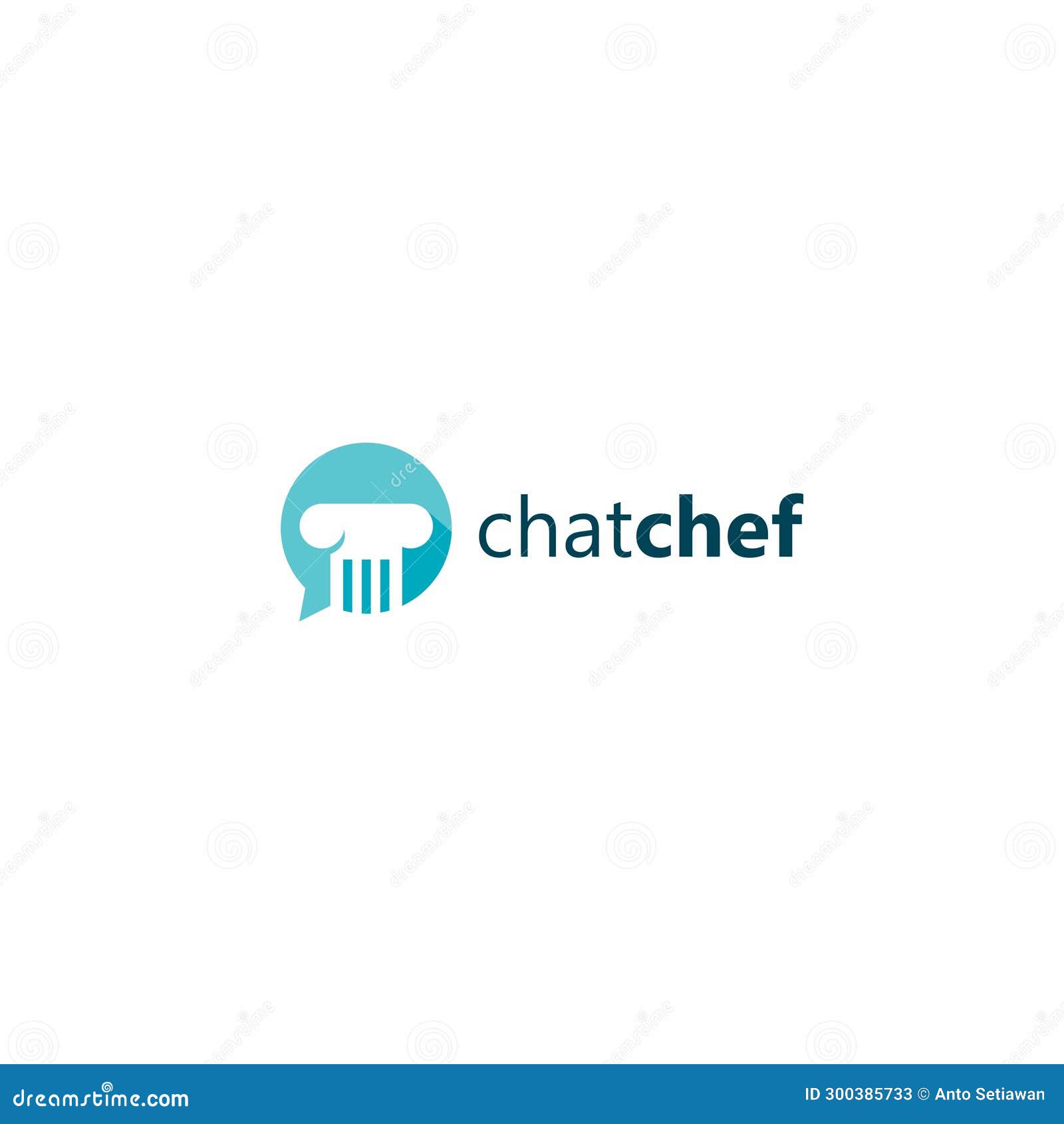 Chat Chef Logo. Chef Icon Food Vector Stock Vector - Illustration of ...