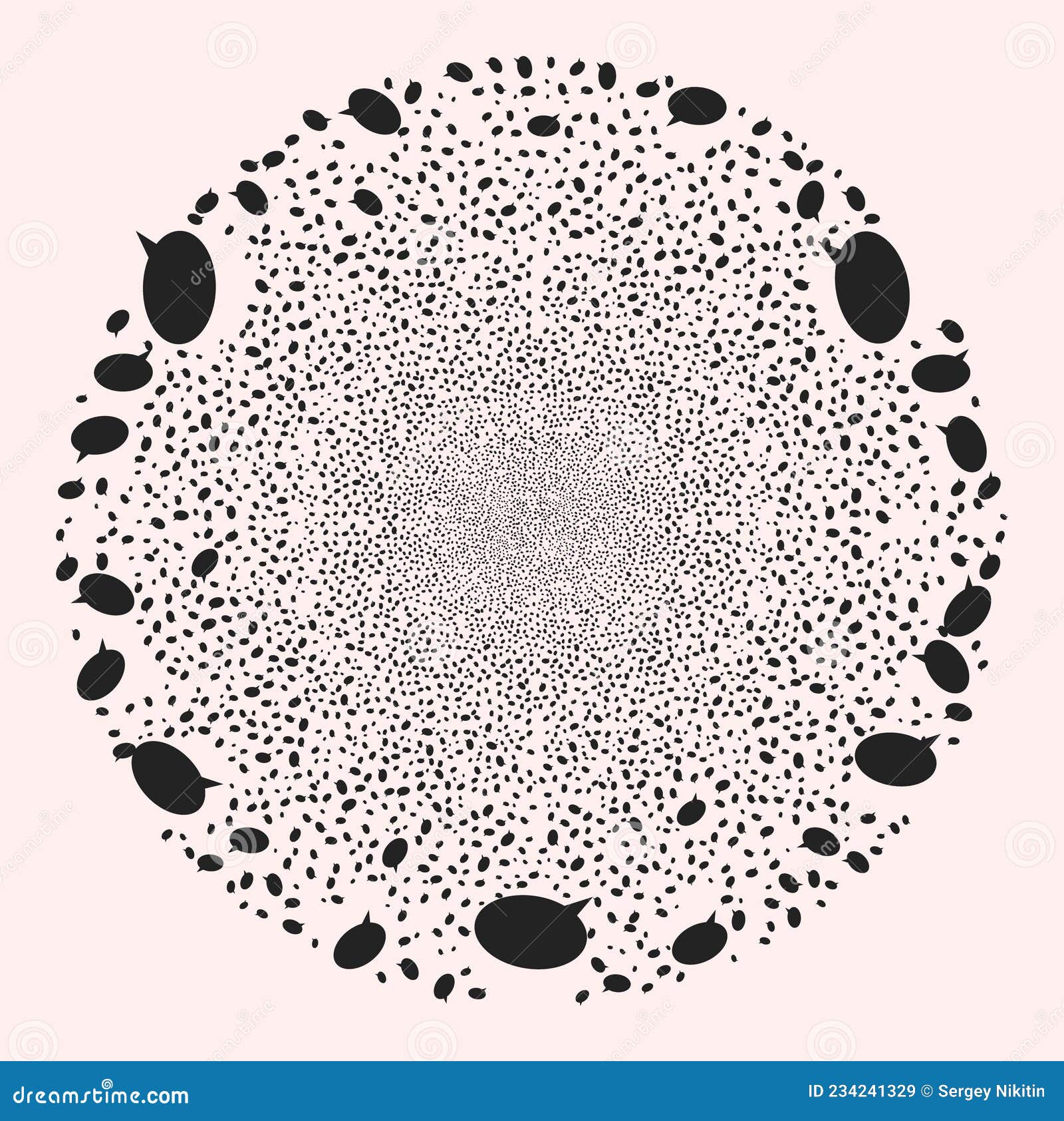 Cluster Of 3D Chat Bubbles In Playful Colors Stock Photography ...