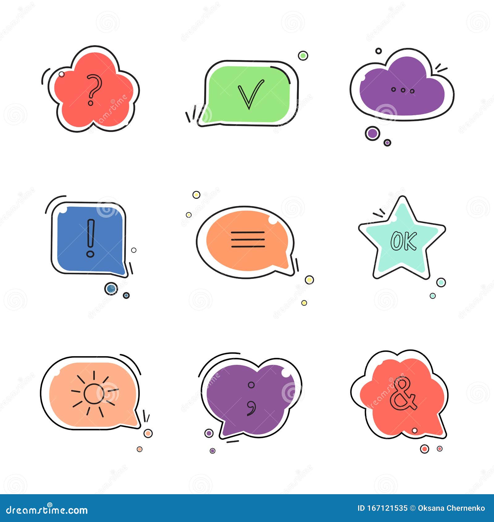 Chat Comment Speech Bubbles Stock Vector - Illustration of dialog ...