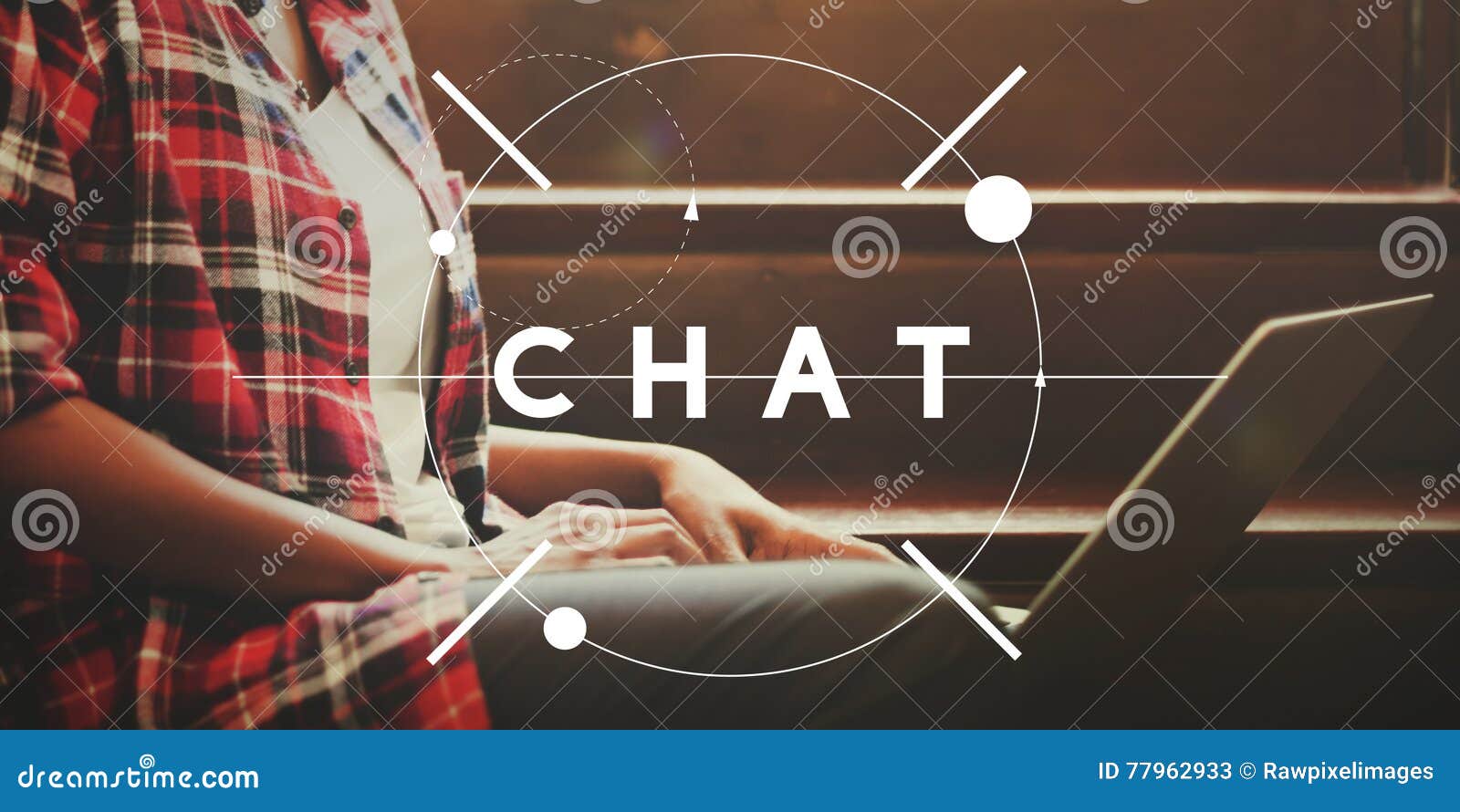 Chat Communicate Online Communication Connect Concept Stock Image ...