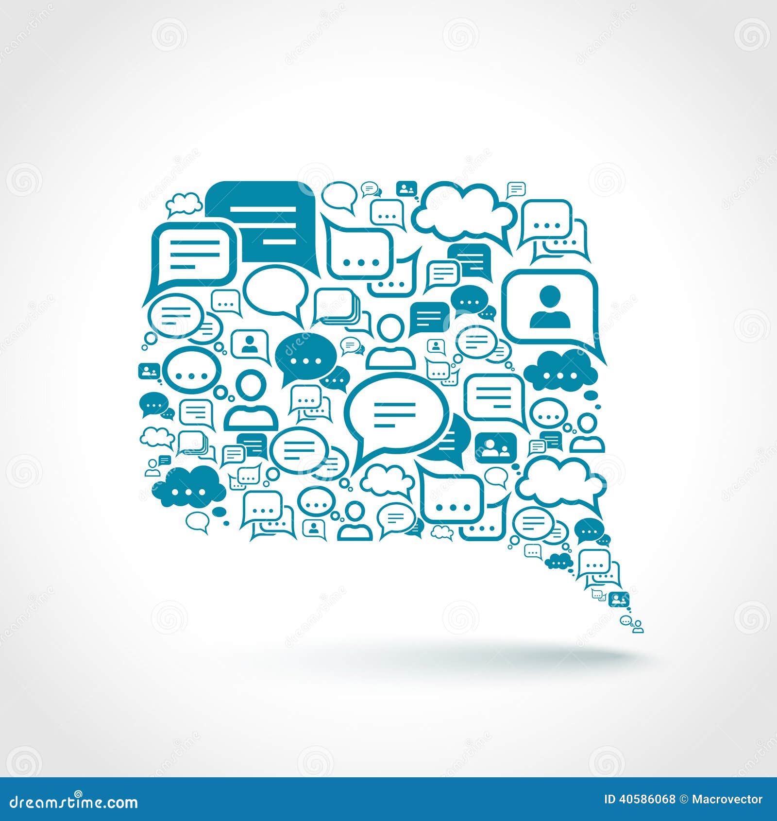 Chat communication concept stock vector. Illustration of feedback ...
