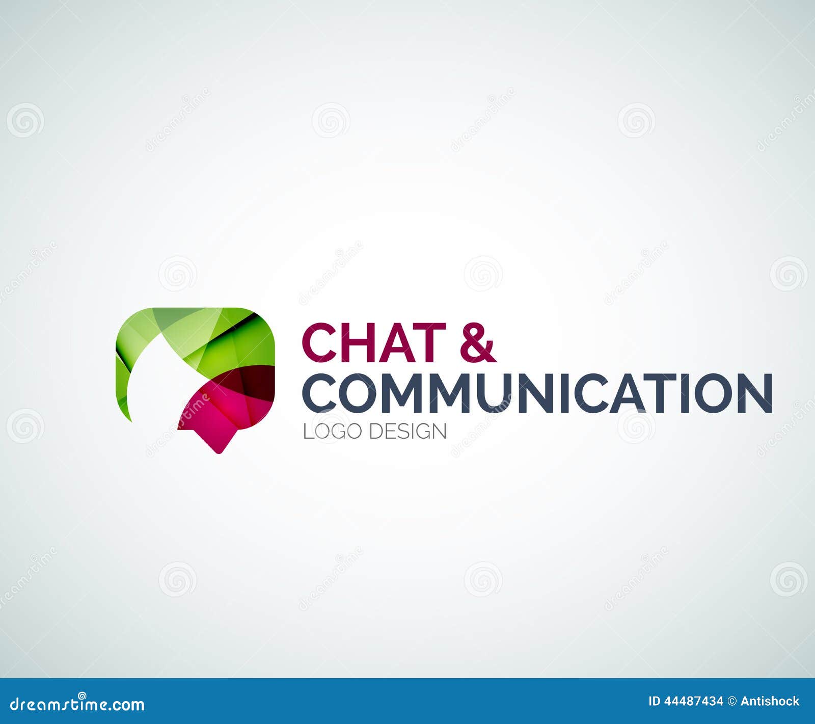 Chat and Communication Logo Design Stock Vector - Illustration of ...