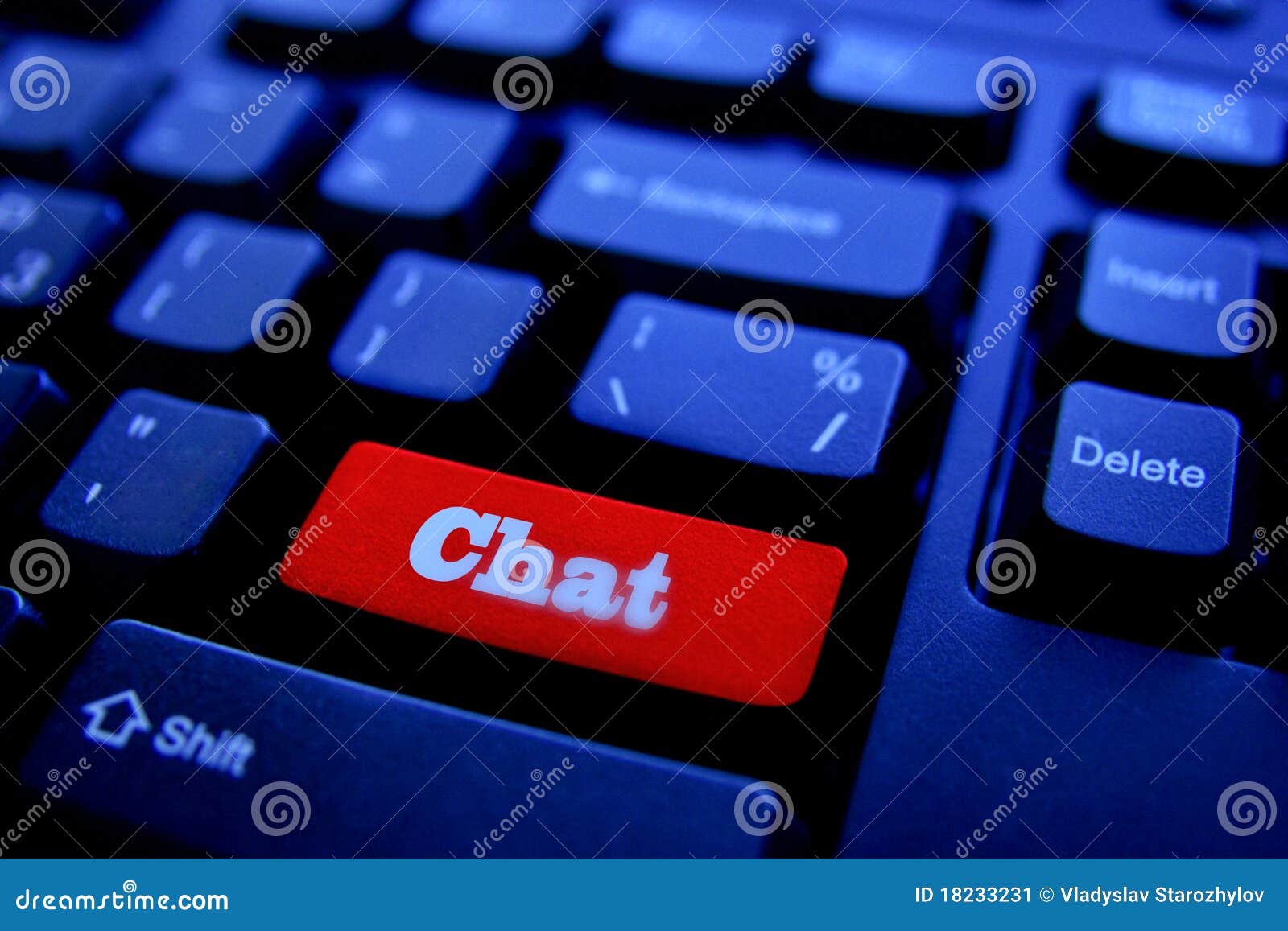 Chat Computer Key stock image. Image of network, abstract - 18233231