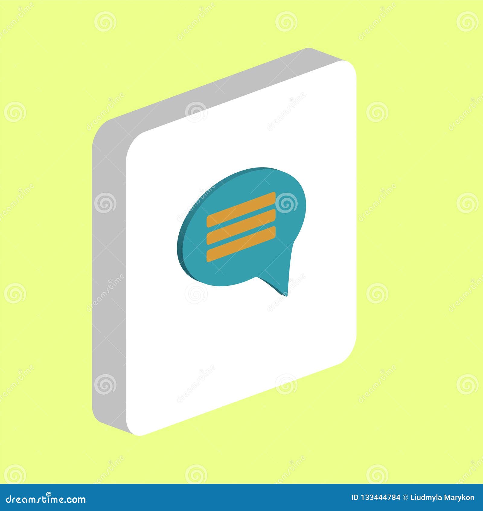 Chat computer symbol stock vector. Illustration of modern - 133444784