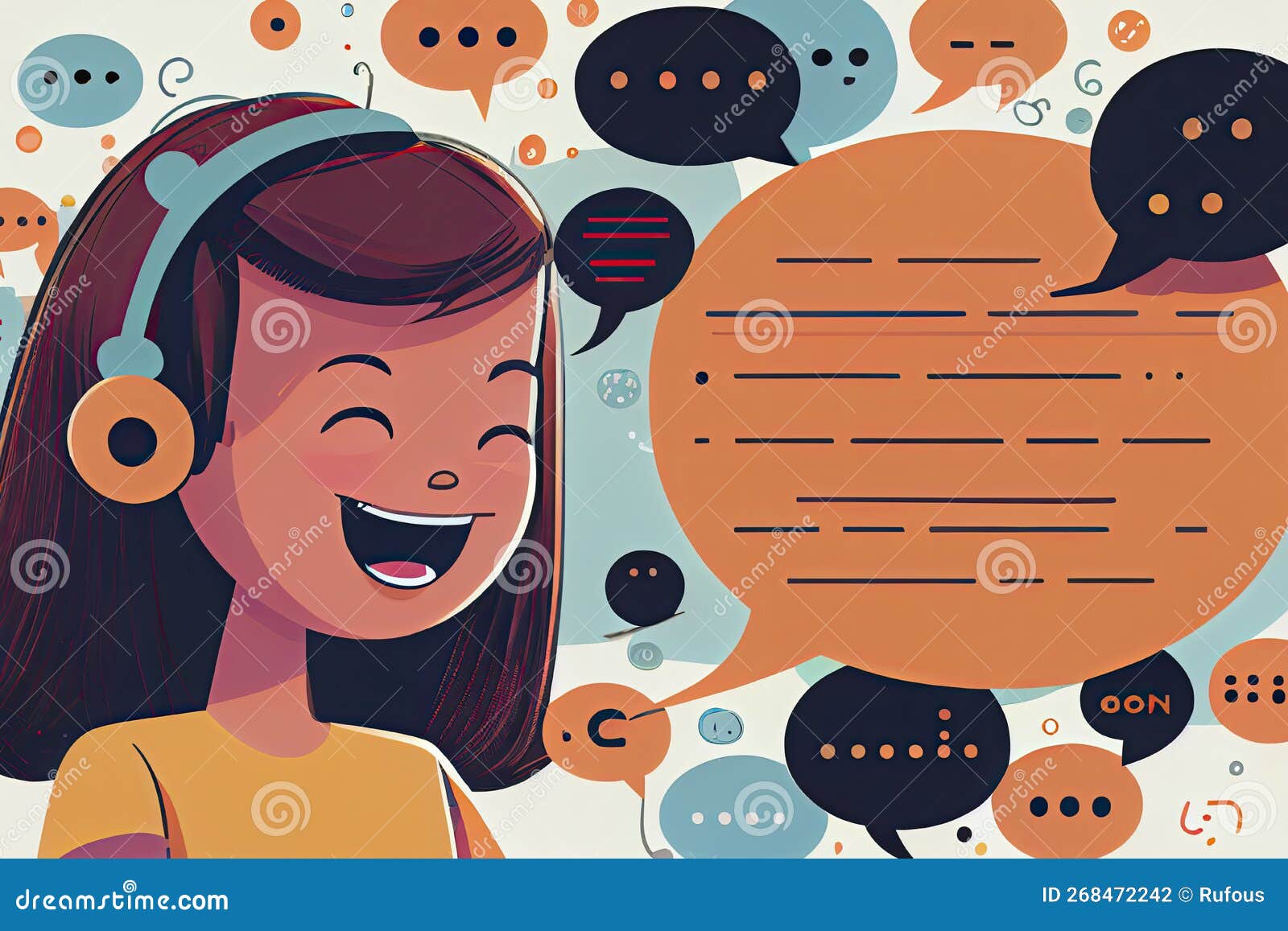 Chat Conversation of a Girl with AI or Artificial Intelligence Using ...