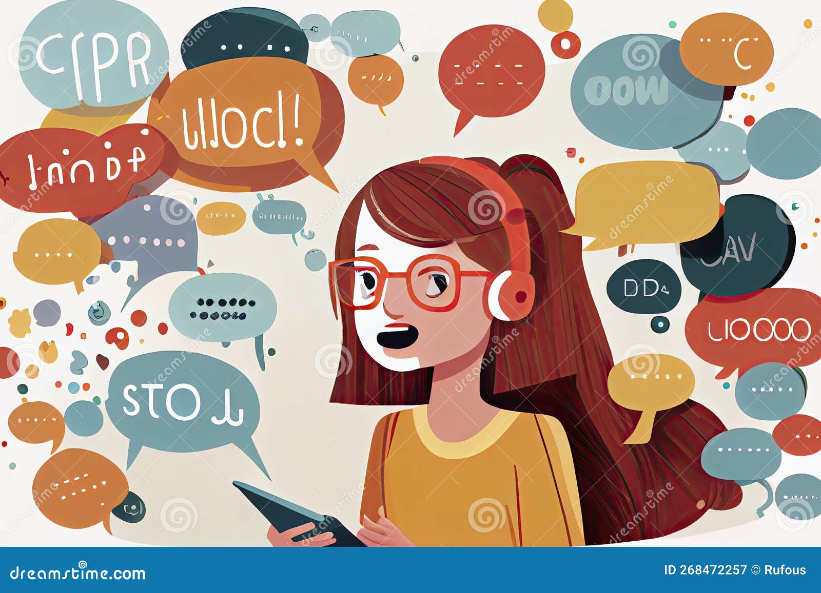 Chat Conversation of a Girl with AI or Artificial Intelligence Using ...