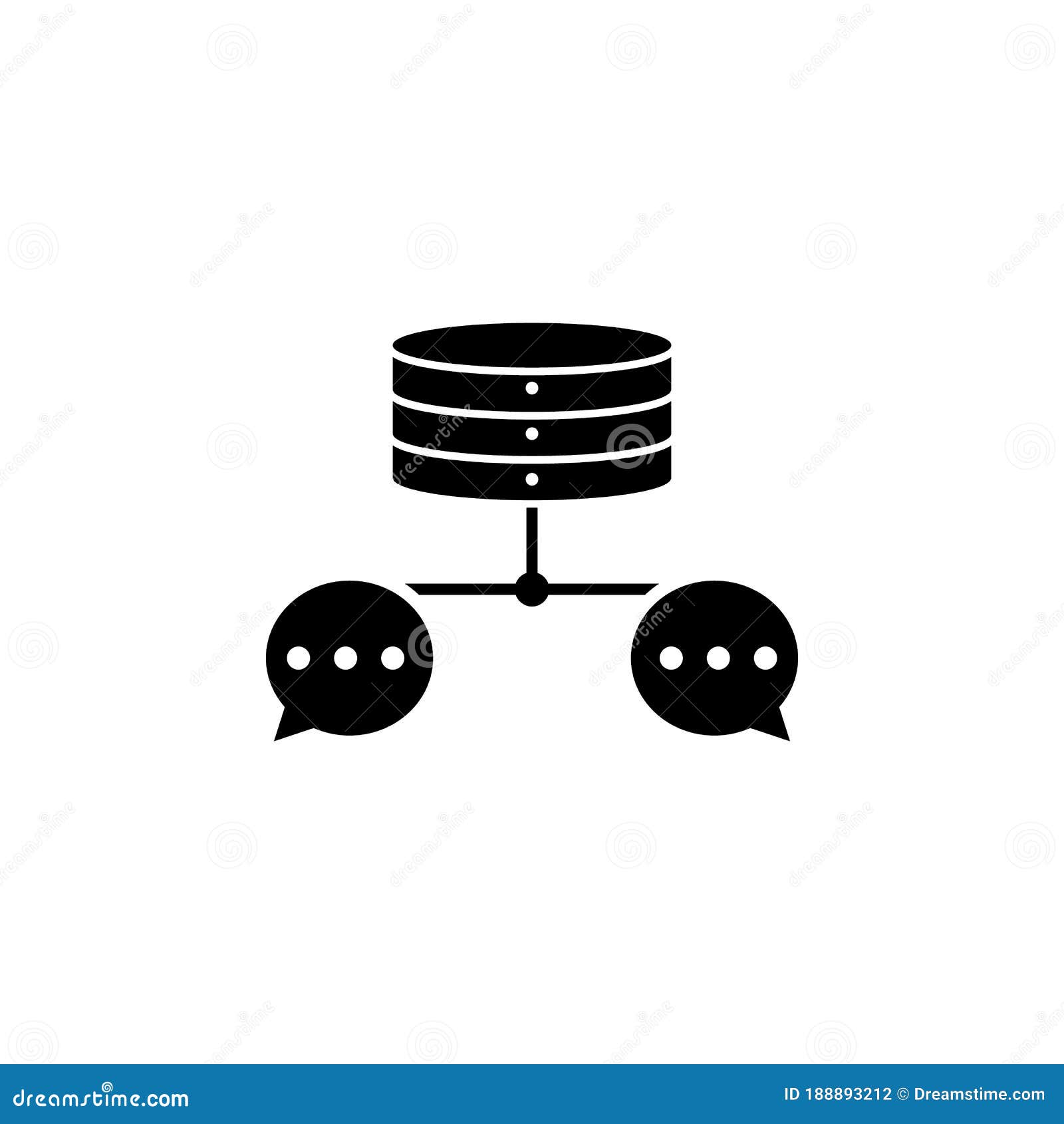 Chat, Data, Database Icon. Element of Network Icon for Mobile Concept ...