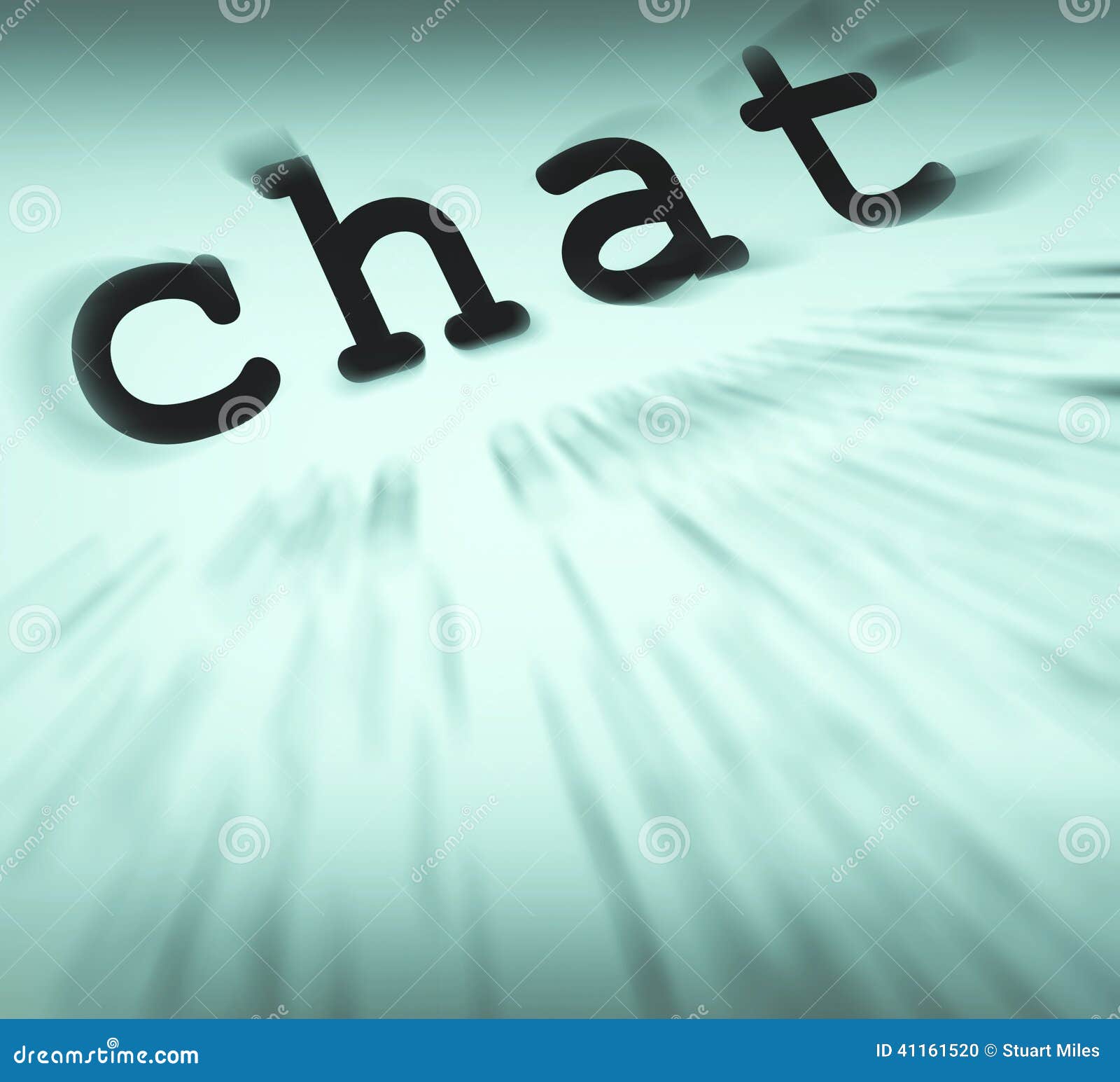 Chat Definition Displays Online Communication or Text Talking Stock ...