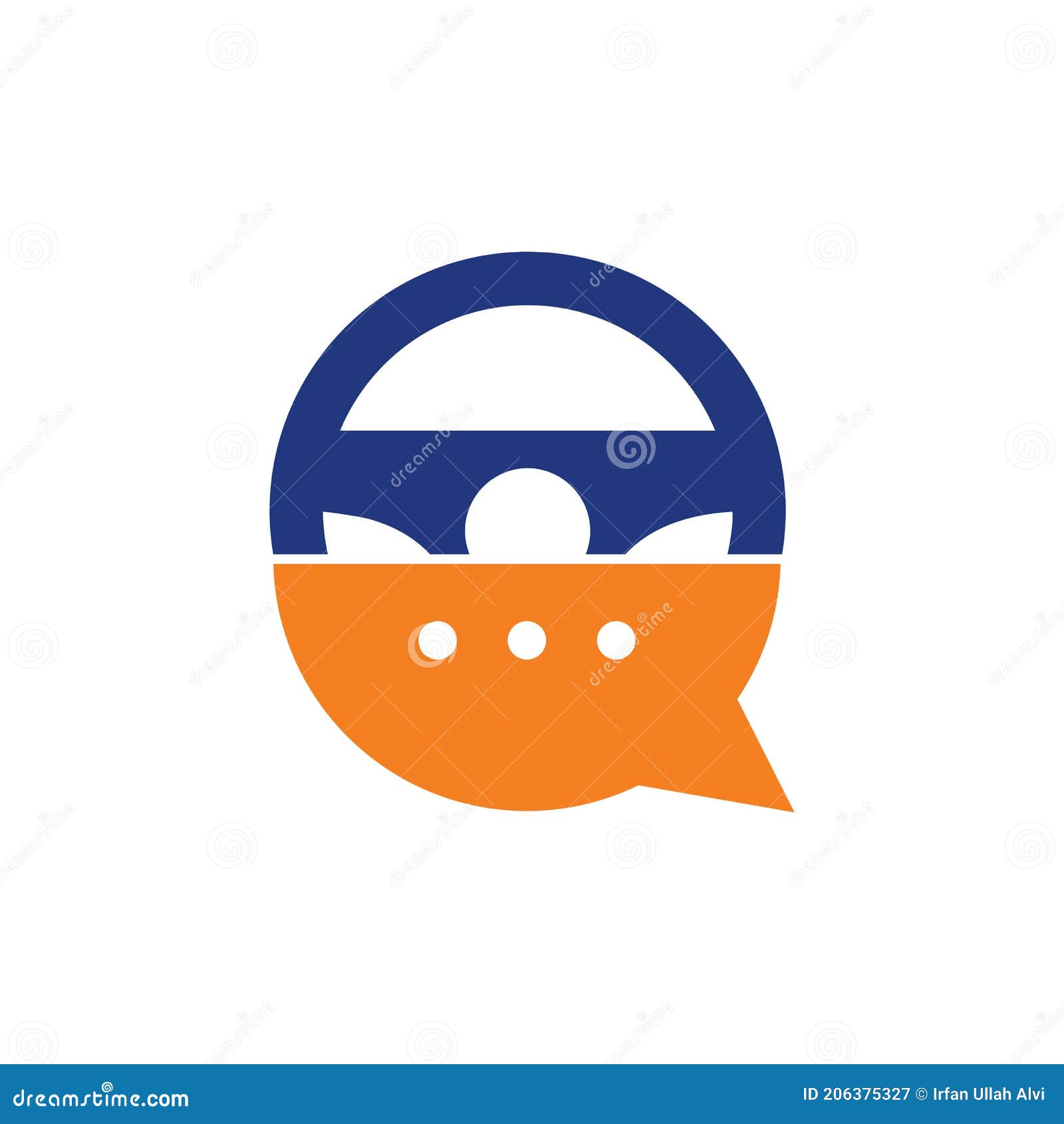 Chat Driver Vector Logo Template Illustration. Stock Vector ...