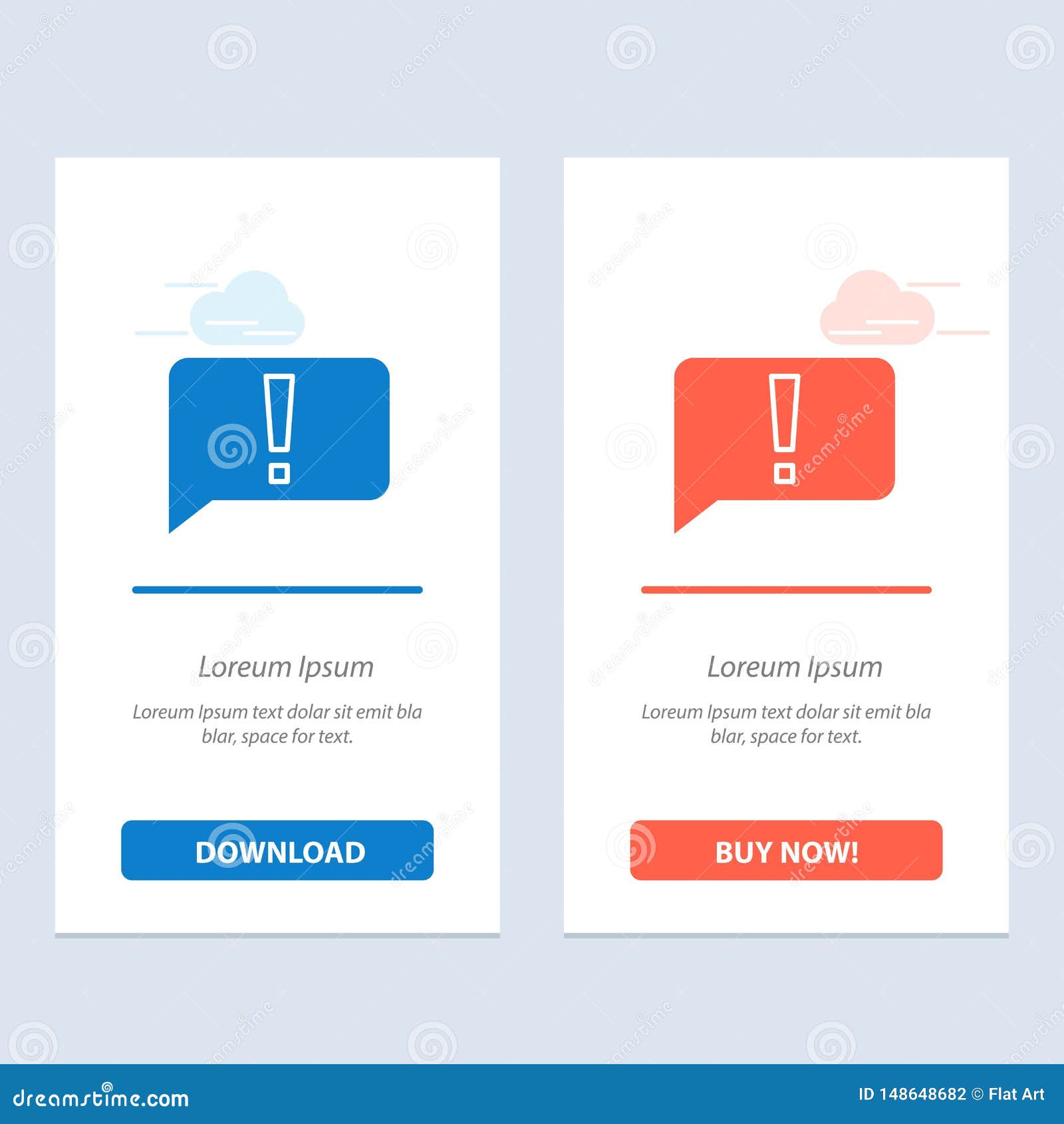 Chat, Error, Basic, Ui Blue and Red Download and Buy Now Web Widget ...