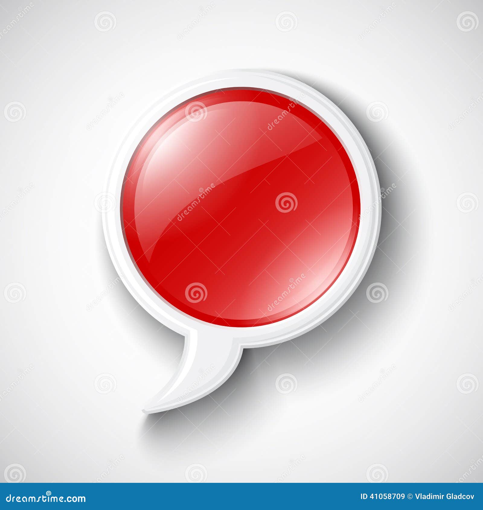 Vector Chat Glossy Icon stock vector. Illustration of speak - 41058709