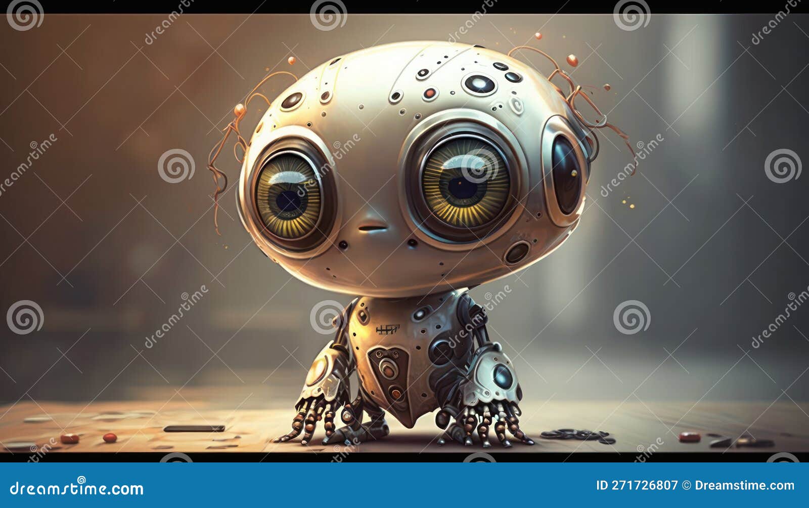 Chat GPT Cute Robot Mascot Character Stock Illustration - Illustration ...
