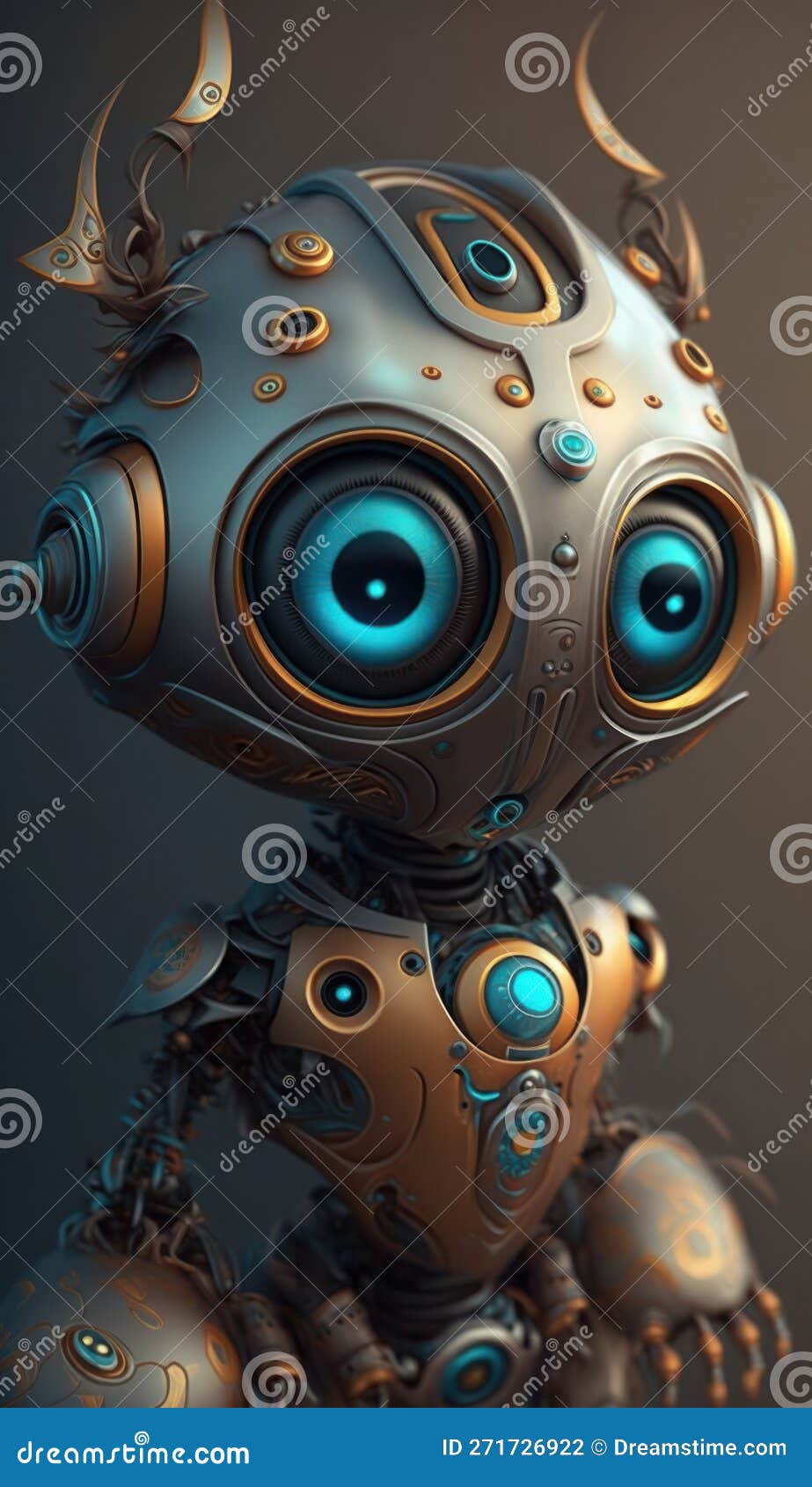 Chat GPT Cute Robot Mascot Character Stock Photography | CartoonDealer ...