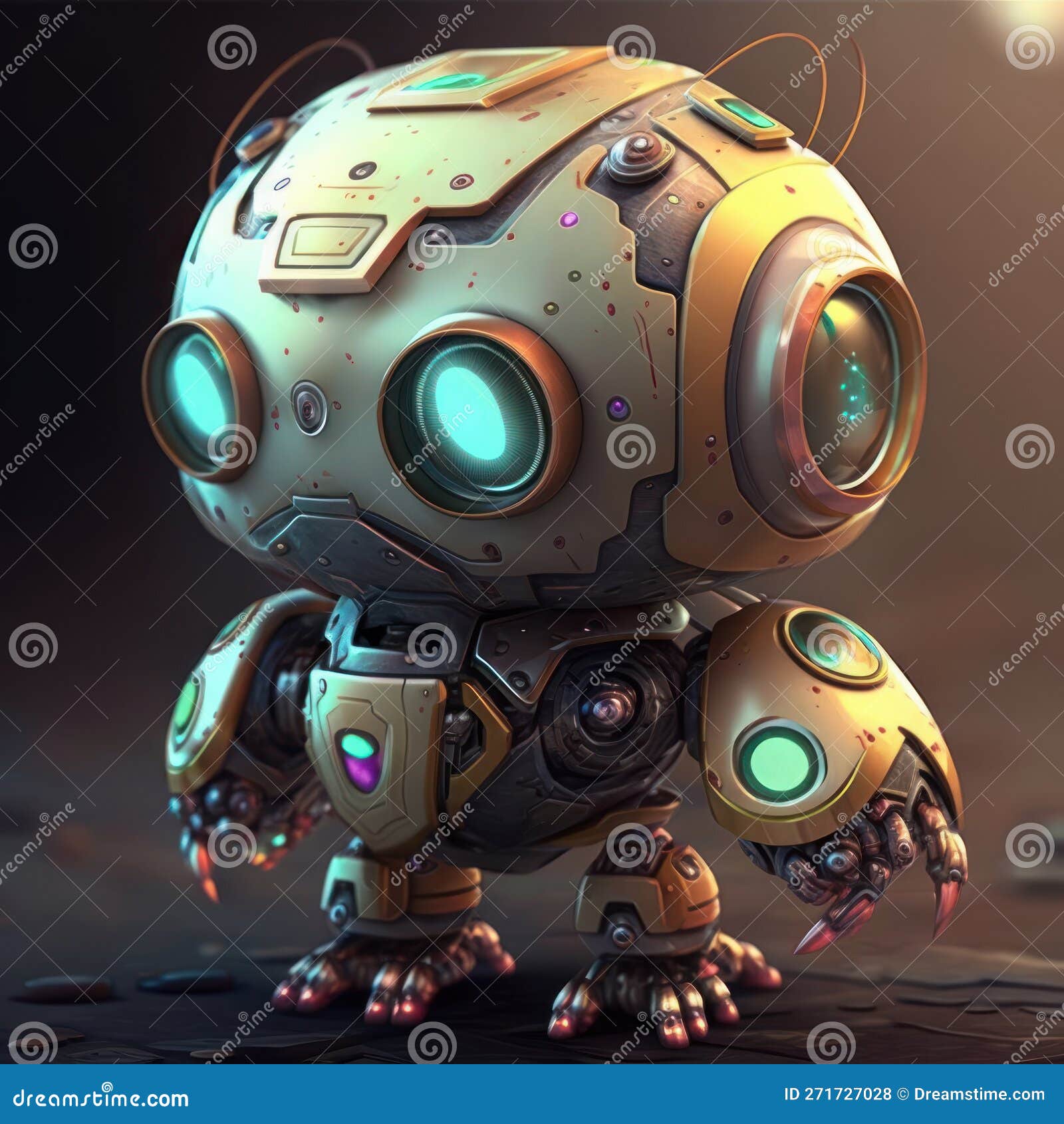 Chat GPT Cute Robot Mascot Character Stock Photo | CartoonDealer.com ...