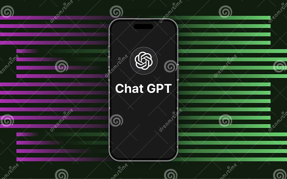 Chat GPT Illustration Template, Chat Bot Technology Communication ...