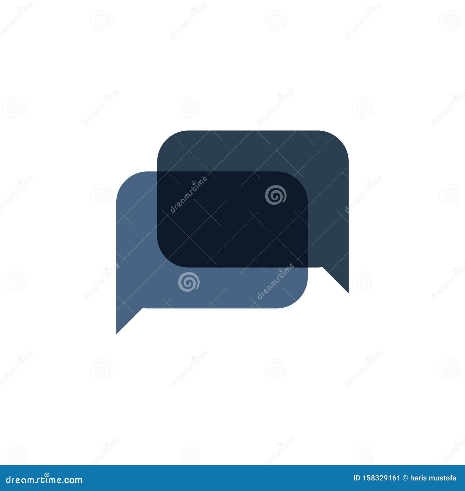 Chat Graphic Design Template Vector Isolated Illustration Stock Vector ...