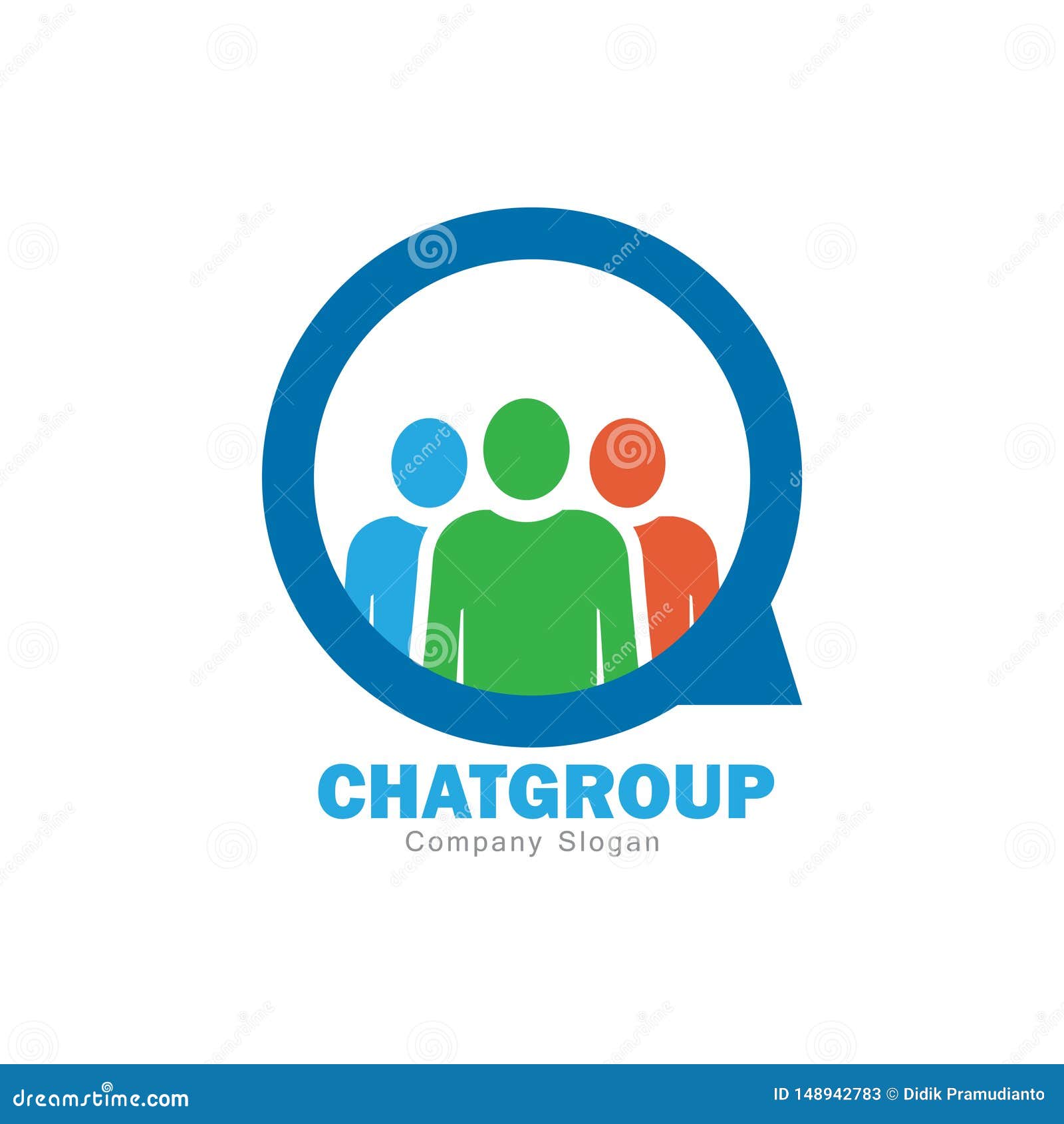 Chat group logo design stock vector. Illustration of element - 148942783