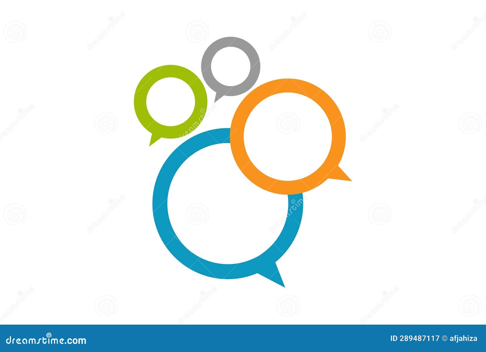 Chat group logo template 7 stock illustration. Illustration of template ...
