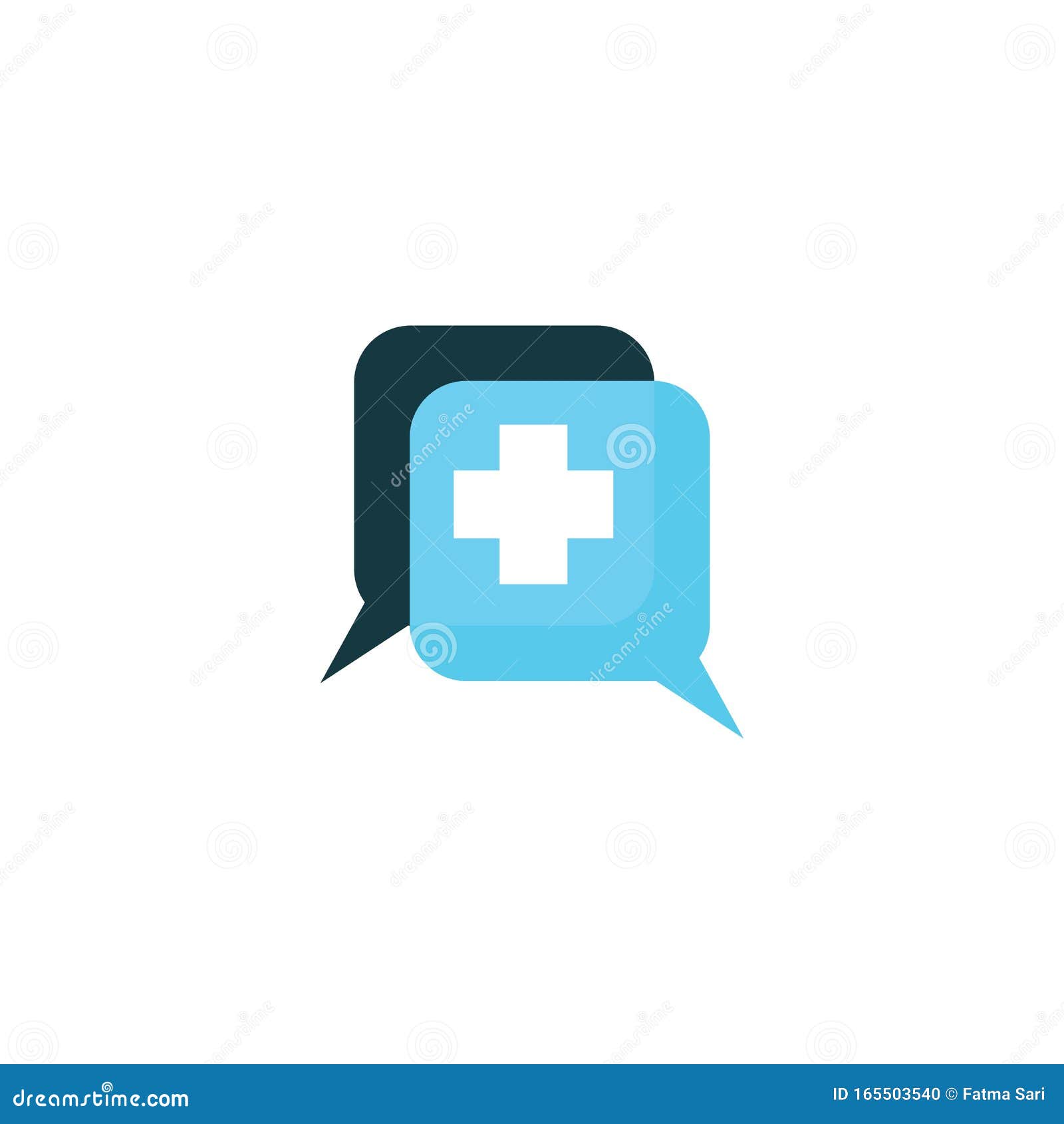 Chat Health Logo Vector Icon Stock Vector - Illustration of icon, logo ...