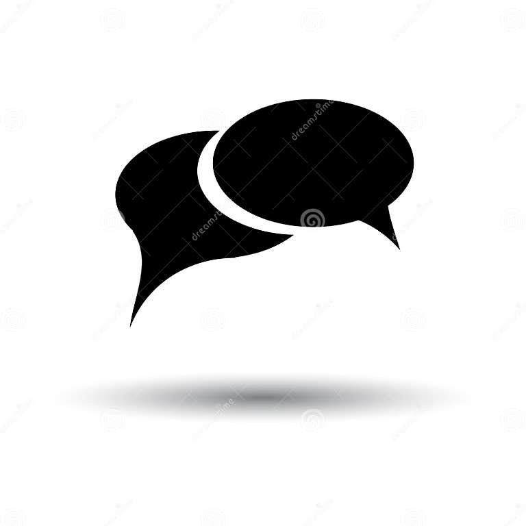 Chat Icon stock vector. Illustration of chatting, chat - 148500389