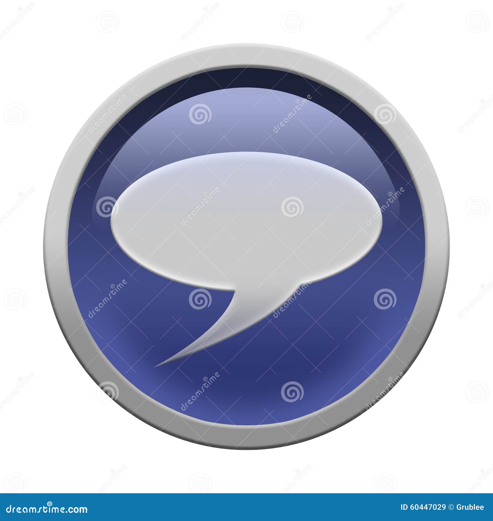 Chat icon button stock illustration. Illustration of basic - 60447029