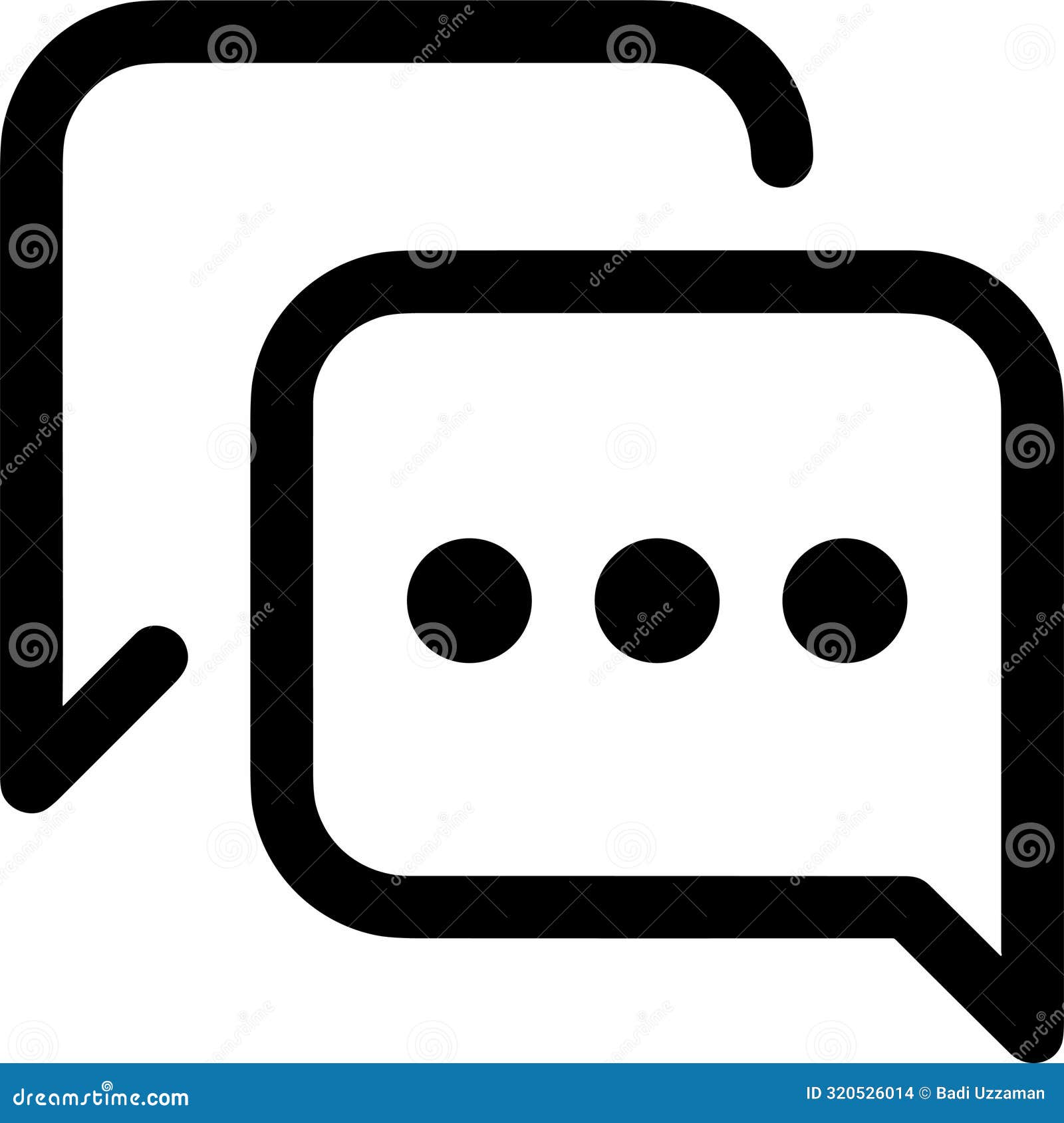 Chat Icon Symbol Vector Image Stock Vector - Illustration of vector ...