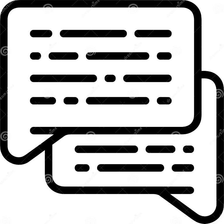 Chat Icon Symbol Vector Image Stock Vector - Illustration of line, chat ...