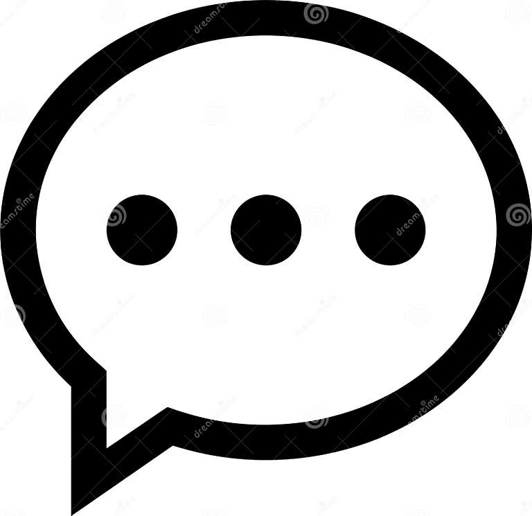 Chat Icon Symbol Vector Image Stock Vector - Illustration of internet ...