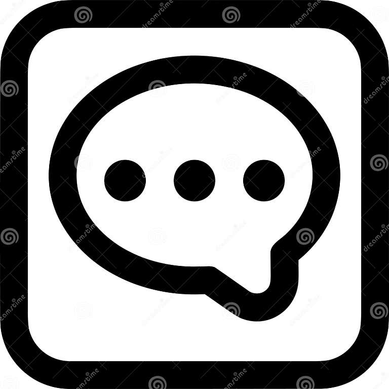 Chat Icon Symbol Vector Image Stock Vector - Illustration of pictogram ...