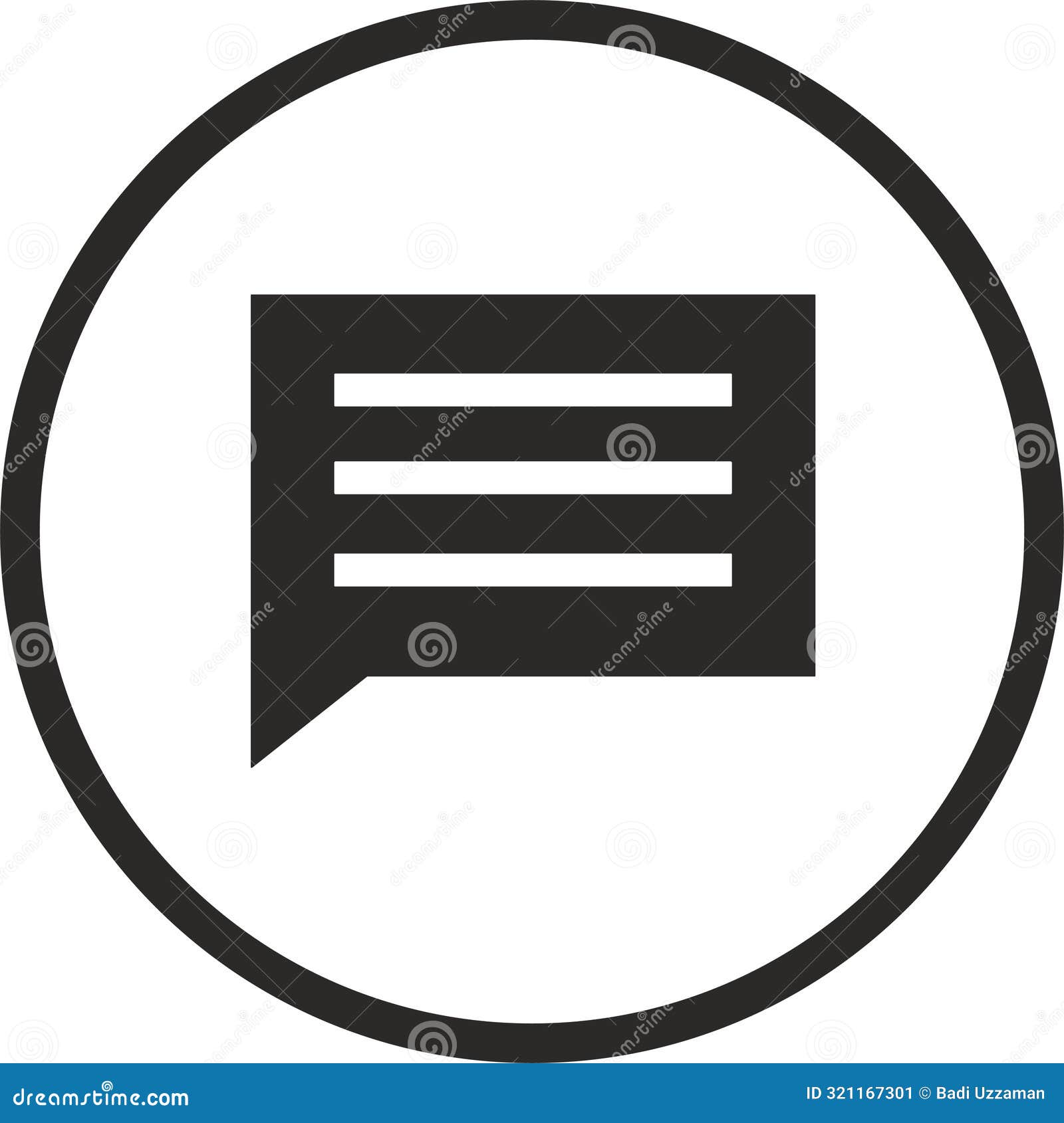 Chat Icon Symbol Vector Image Stock Vector - Illustration of speak ...