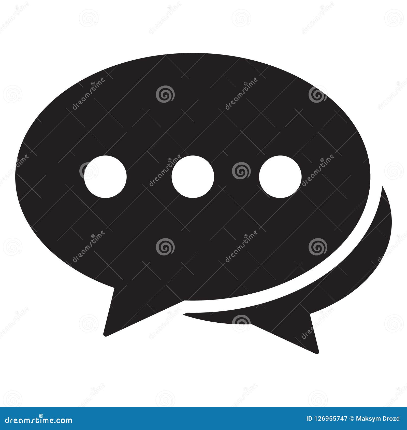 Chat Icon, Dialog Icon, Comments Icon, Speech Bubbles Icon Vector Flat ...