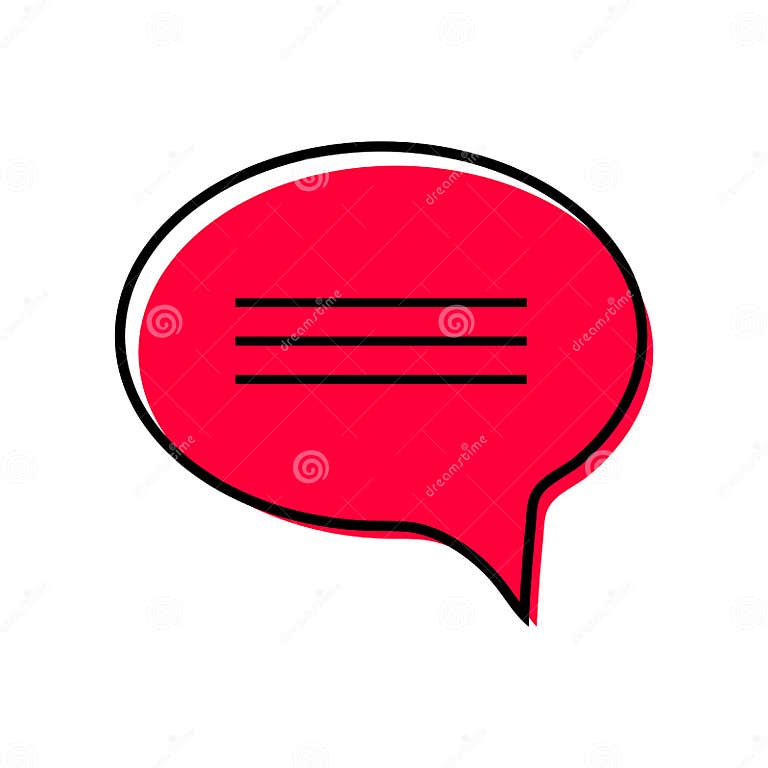 Chat icon. Dialog text stock vector. Illustration of cloud - 104972749