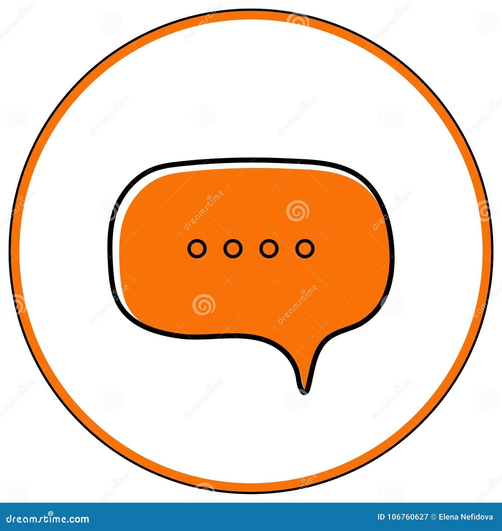 Chat icon. Dialog text stock vector. Illustration of forum - 106760627