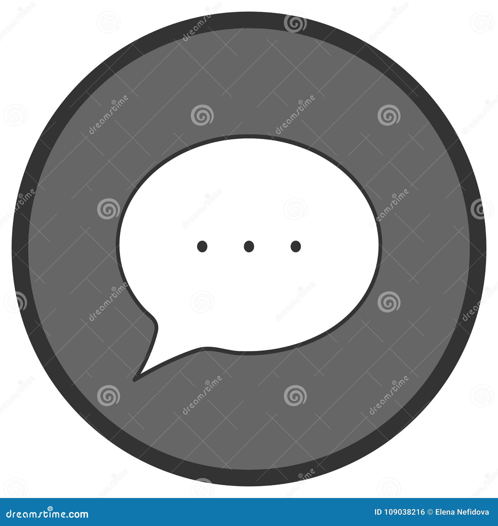 Chat icon. Dialog text stock vector. Illustration of internet - 109038216