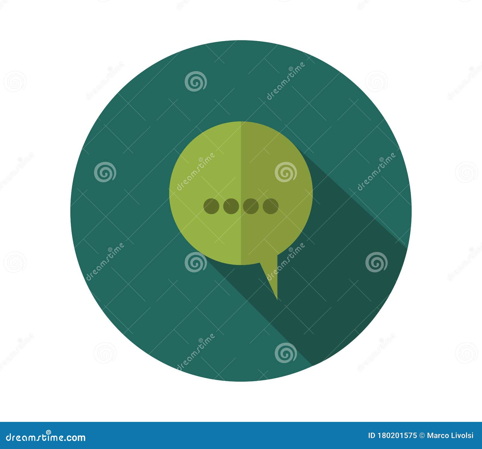 Chat Icon Illustrated in Vector on White Background Stock Illustration ...