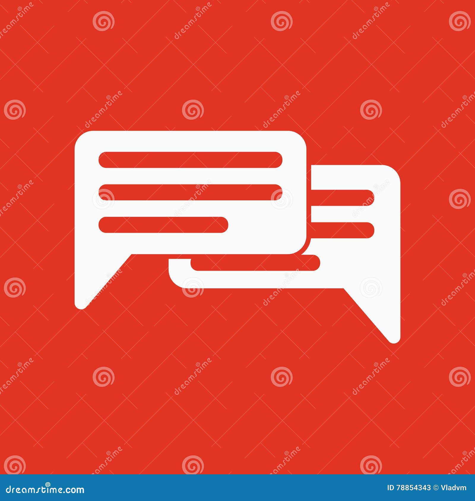 The Chat Icon. Internet and Forum, Blog, Online Symbol Stock ...