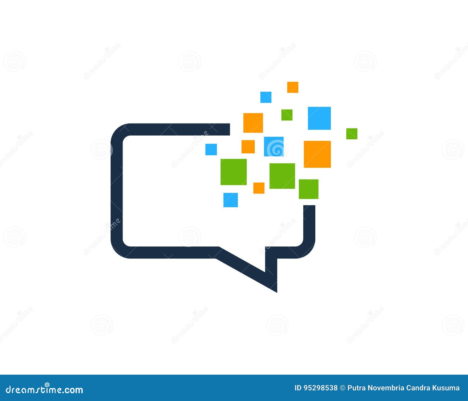 Chat Icon Logo Design Element Stock Vector - Illustration of discussion ...