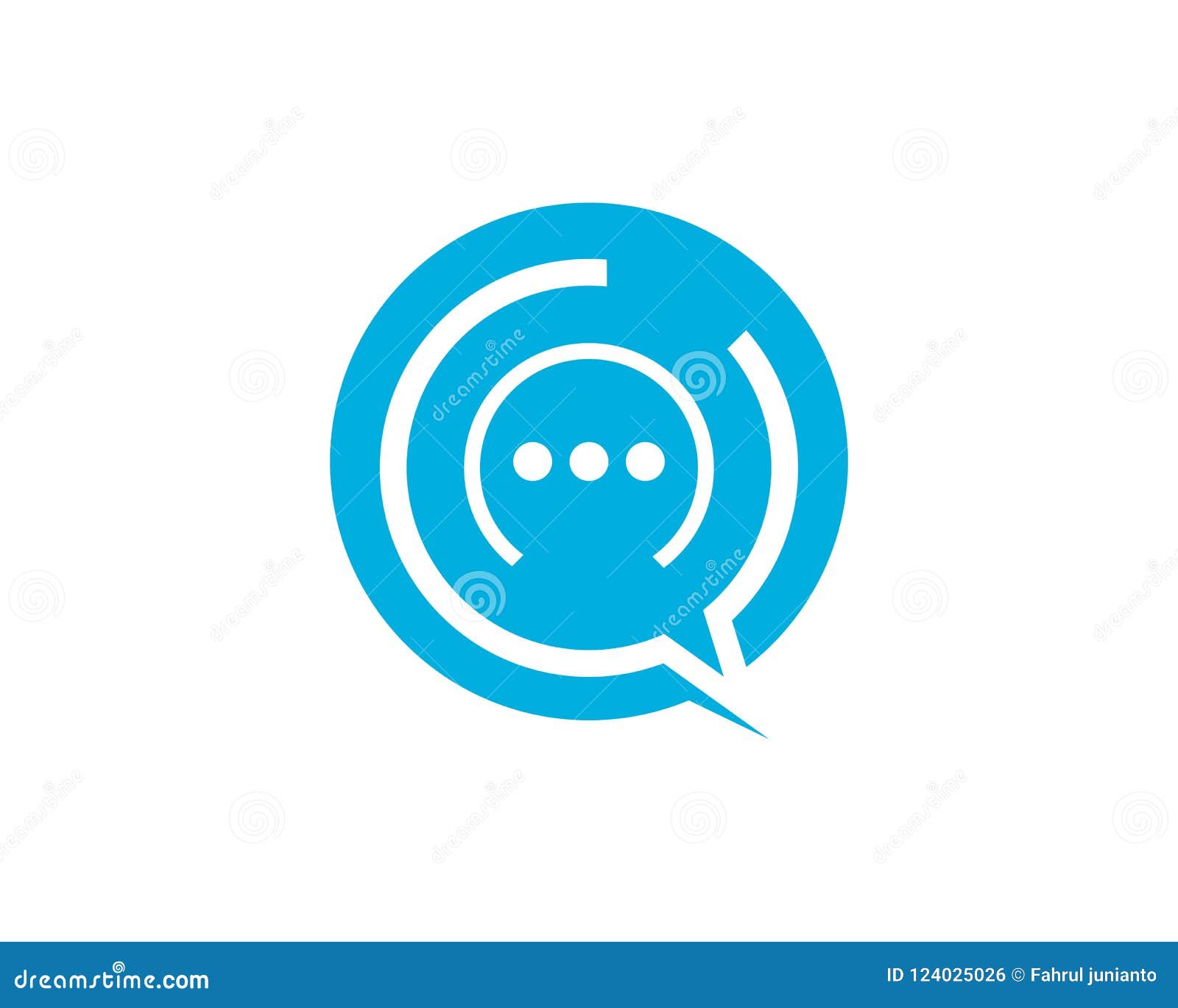 Chat Icon Logo Design Template Stock Vector - Illustration of help ...