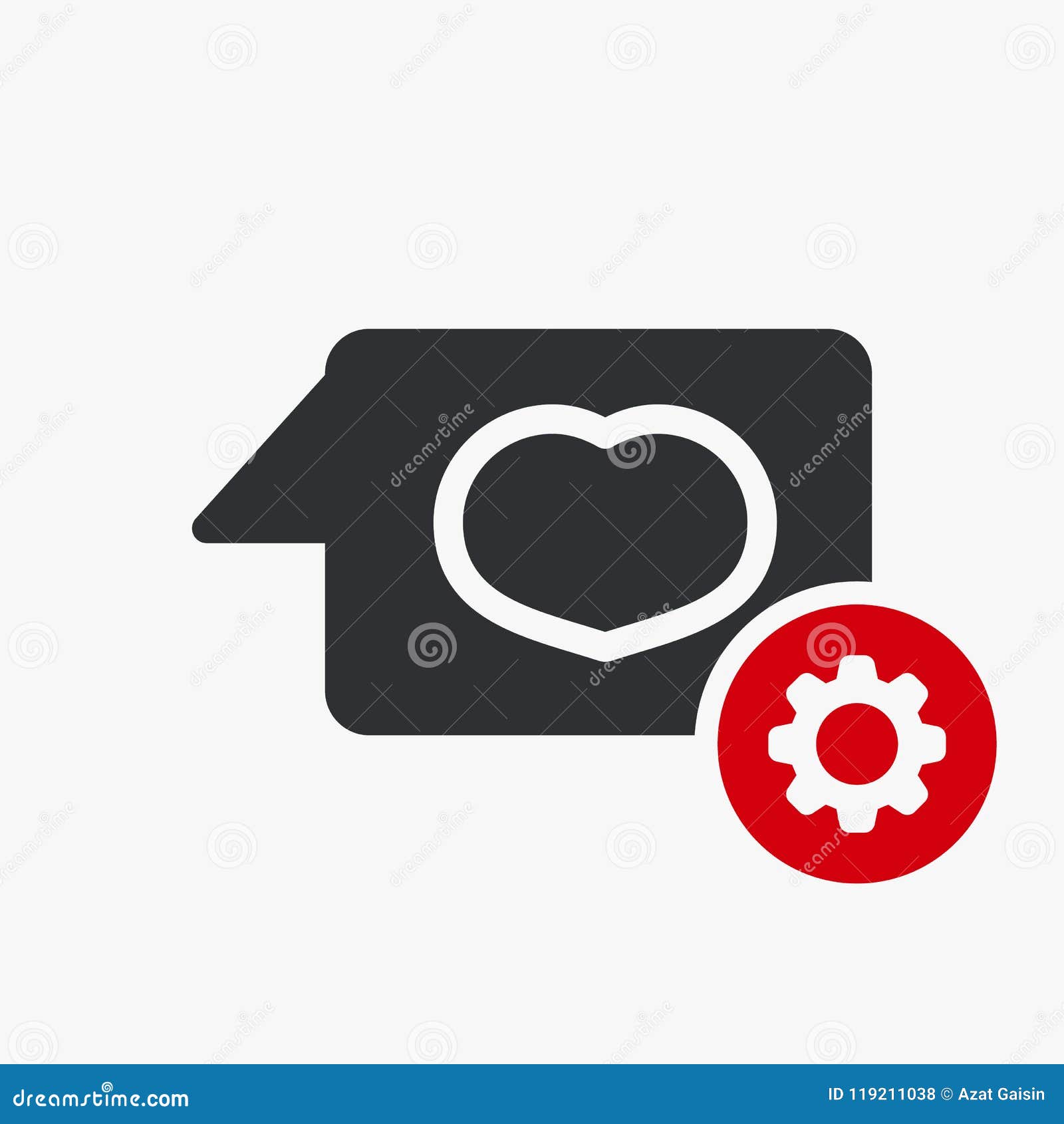 Chat Icon, Multimedia Icon with Settings Sign. Chat Icon and Customize ...