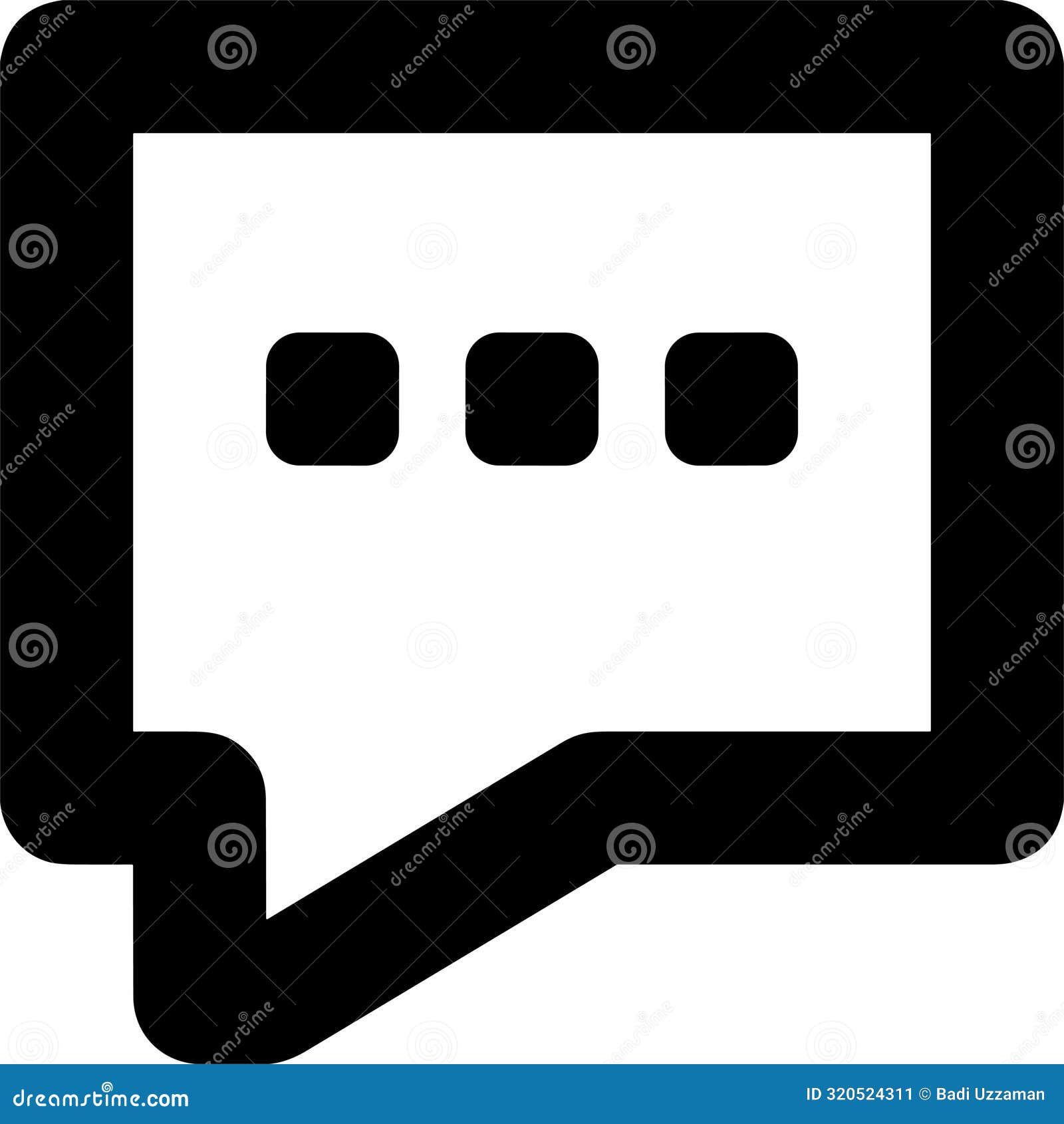 Chat Icon Symbol Vector Image Stock Illustration - Illustration of line ...