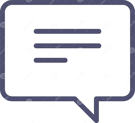 Chat Icon Symbol Vector Image Stock Vector - Illustration of simple ...